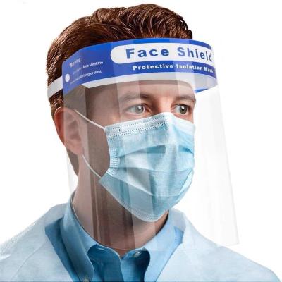 Cina Safety Clear Oil-proof Sponge Face Shield Ultraviolet Light support logo printing in vendita