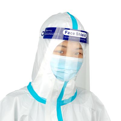 Cina Full Oil-proof Sponge Face Shield facial protective shield Ultraviolet Light ANSI Z87.1 in vendita