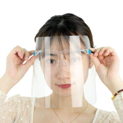 Cina Cheap Face Shield Glasses Clear Transparent Medical Faceshield With Glasses Frame in vendita