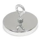 China Permanent Type and Cup Shape Shape Customized Neodymium Pot Magnet with Ring Hooks for sale