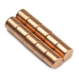 China Super Strong ni-cu-ni disc permanent magnet customized D9x5mm D8x8mm gold coating for sale