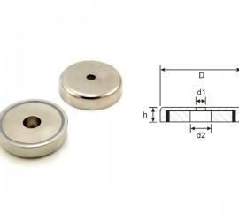 China Neodymium pot magnet / Neodymium Factory for sale