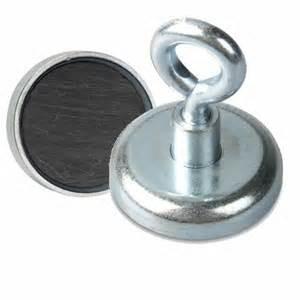 China Strong Neodymium magnetic Pot magnets/Cup With Countersunk Holes Screws Hooks for sale