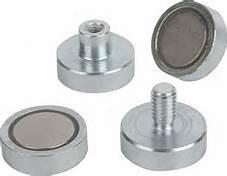China N35 Neodymium black rubber coated pot magnets supplier for sale