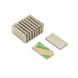 China 3M Adhesive Packing Sewing Permanent Neodymium Monopole Magnet for sale