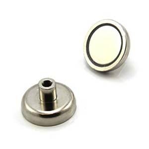 China Round Male Thread Pot NdFeB Internal thread Magnet with Rare Earth Neodymium Material for sale