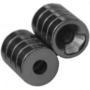 China Pot magnets with interstitial loop electroplating Nickel-Cu-Nickel for sale
