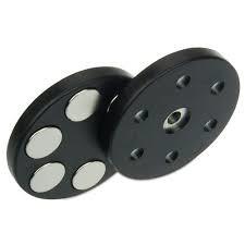 China Magnetic Base For Holding Taxi Roof Lights & Rubber Coated Pot Magnet for sale