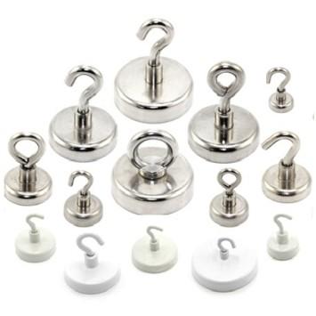 China Powerful Magnetic Hook/Strong Neodymium Pot Magnet For Indoor/Outdoor Multi Use for sale