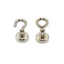 China Strong Neodymium magnetic Pot magnets/Cup With Countersunk Holes Screws Hooks for sale