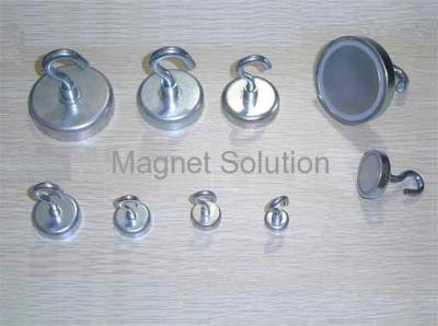 China colorful ferrite pot magnet with hook for sale
