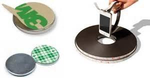 China Polyethylene 90mm Adhesive GPS Mounting Suction Disc W/ 3M Adhesive for sale