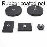 China Rubber Coated Super Strong Magnetism Round Base for Cars Assemblies for sale
