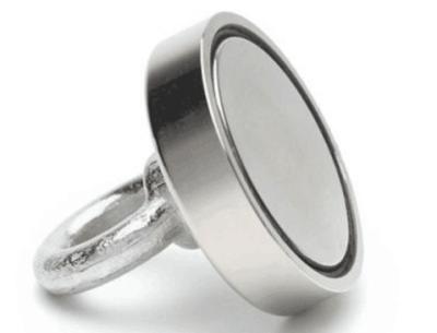 China Professional Customized Silver-Colored Round Base Fishing Magnet for River Salvage for sale