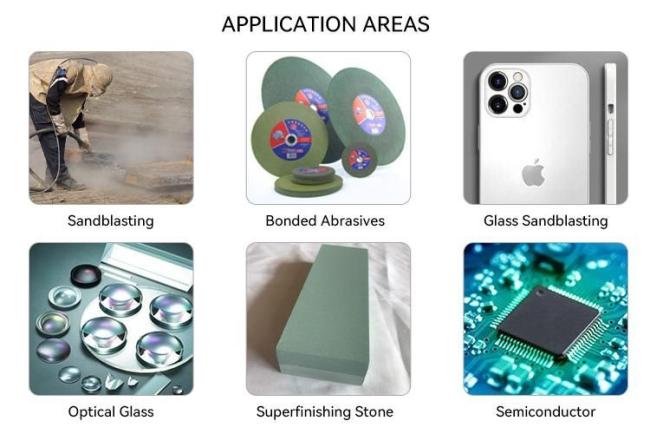 High Purity Green Silicon Carbide Powder for Phone Optical Glass