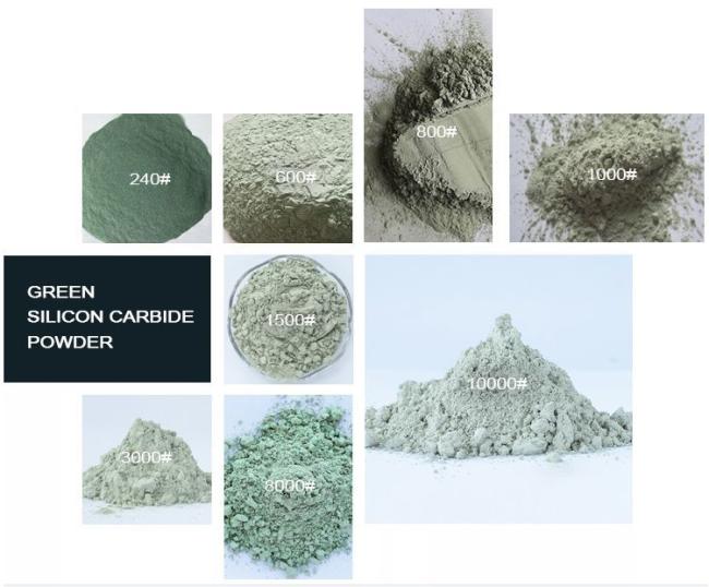 Wholesale High Purity Green Carborundum Refractory F240-1200 Green Silicon Carbide 99% Green Carbide High Quality Green Silicon