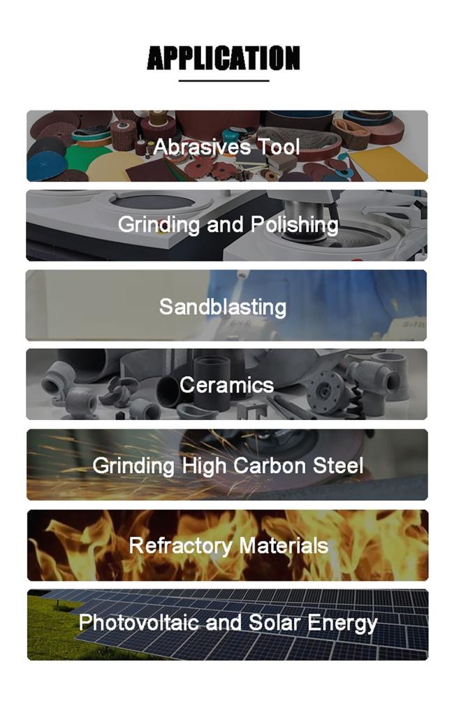 Black Carborundum Factory Supply Black Silicon Carbide Sand for Sandblasting 1000 Grit Silicon Powder
