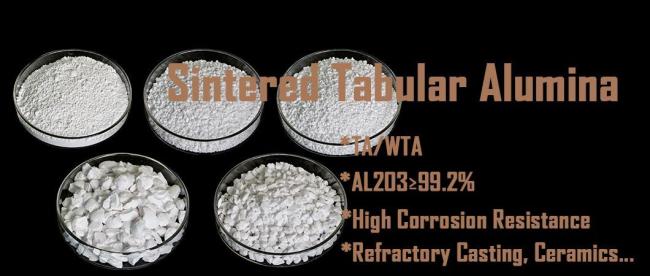 White Tabular Corundum Sintered Aluminum Oxide 0-1mm to 5-8mm Grit ...