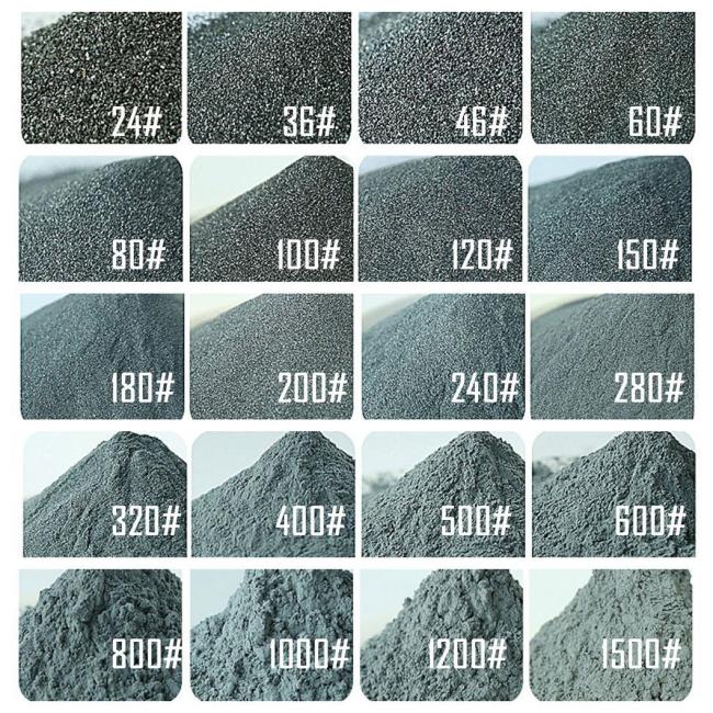 Silicon Carbide Black Carborundum Sand 98%Sic Black Silicon Carbide for Abrasive Black Silicon Carbide for Cutting Marble Stone