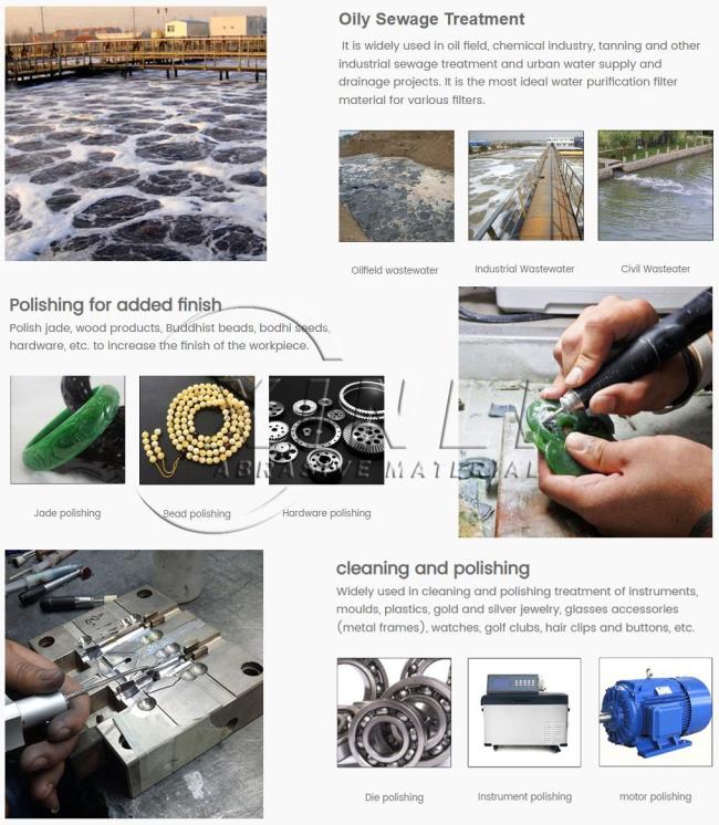 Media Powdered Walnut Shell Sand for Grinding