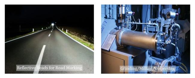 High Effiency Glass Beads Reflective Used for Road Signing