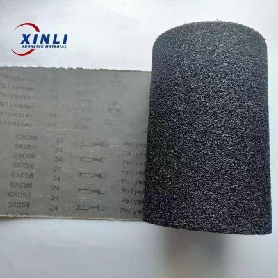 China Customized Aluminum Oxide Sanding 120 Grit Sand Paper Roll For Metal Wood Polishing for sale