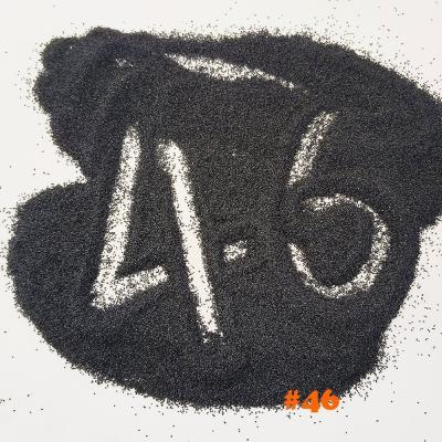 China 46 Sandblasting Wheel Black Fused Alumina 9.0 Mohs Aluminum Oxide Sandblasting for sale
