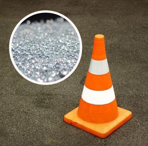 Quality Airport Reflective Road Paint Beads 46HRC Glass Beads For Road Paint for sale