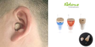 Cina CIC Ear Device per apparecchi acustici invisibili per non udenti rosso e blu in vendita