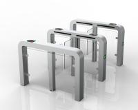 China 70W Pedestrian Barrier Gate Turnstile 304 Stainless Steel 0.6s Opening Speed 1400mm for sale