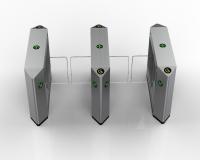 China SUS304 Access Control Swing Gate Electronic Turnstile Flap Barrier 100W 550-900mm for sale