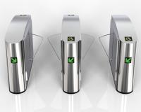 China RFID Flap Electronic Turnstile Gates Button Control For Entry Management for sale