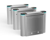 China Automatic Electronic Turnstile Gates RFID Card 550-900mm Passage Width 100W for sale