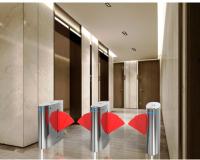 China ZECHENG ZC-Y108 Stainless Steel Flap Turnstile Gate 220V 50Hz High Speed 0.2s for sale