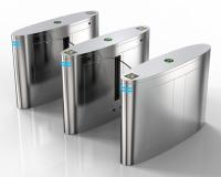 China RS232 Communication Flap Turnstile Gate Barrier 220V 550mm Passage Width for sale