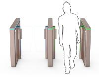 China RFID Speed Gate Turnstile 65KG 1400mm Stainless Steel Pedestrian Access Control for sale