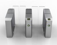 China Full Height Sliding Gate Turnstile Stainless Steel 304 220V Pedestrian Access Control for sale