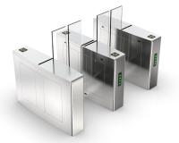 China Secure Electronic Turnstile Gates , Automatic Sliding Card Reader Turnstile for sale