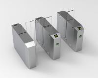 China Stainless Steel 304 Automatic Sliding Turnstile Gate 220V IP54 Pedestrian Access Control for sale