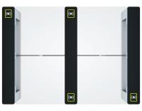 China IP54 Stainless Steel Swing Barrier Turnstile Gate 600mm Passage Width 0.2s Opening Time for sale