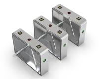 China IP54 Tripod Turnstile Gate 1200x280x980mm Stainless Steel RS232 for sale