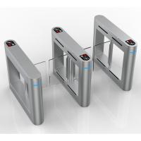 China Silver Security Swing Turnstile Gate 110V 220V RFID IC ID Card Reader Anti Tailgating Access Control for sale
