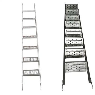 China Sturdy Scaffolding Ladders with Aluminum/HDG 30cm Step Height for sale