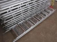 China Silver Scaffolding Climbing Steel Ladders Engineered for Performance for sale
