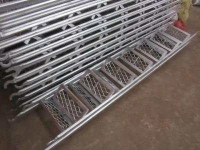 China Reliable Scaffolding Step Ladders Step Height 30cm HDG Coated for sale