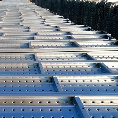 China Spray Plastic Steel Staging Plank With Pre Galvanized Surface for sale