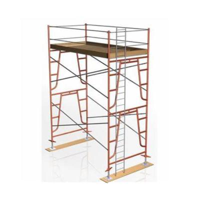 China Q235 Steel / Spray Plastic Frame System Scaffolding Adaptadores De Arpas for sale