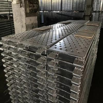 China Width 200mm to 300mm steel plank with hook built from Q355B material providing and durable scaffolding platform support for sale