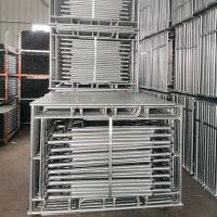 China Multi Layer Scaffolding Fitting Walk Through Frame Solutions Vlock for sale