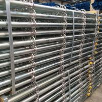 China Diameter 48.3mm 3m 6 Ring Scaffolding System Vertical Post Ringlock Standard with Coupling for sale
